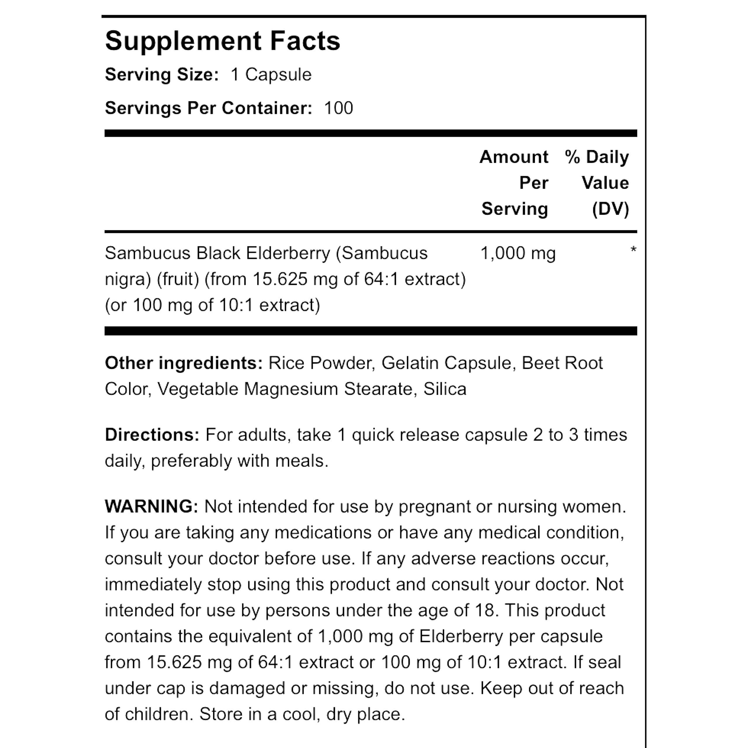 natural elderberry extract for health