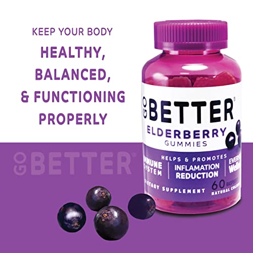 Natural elderberry extract in gummies