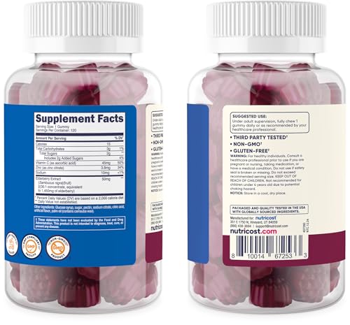 natural elderberry extract in gummies