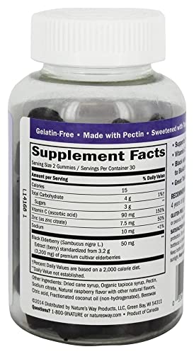 natural elderberry extract in gummy form