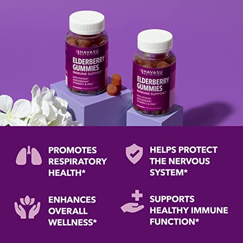 Natural elderberry gummies for adults