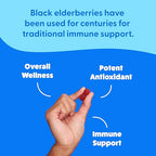 Natural elderberry gummies for cold relief