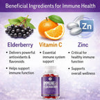 Natural elderberry gummies for cold season