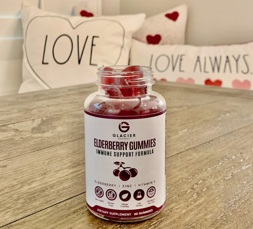 Natural elderberry gummies for cold season