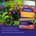 Natural elderberry gummies for health