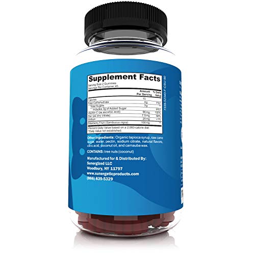 Natural elderberry gummies for health