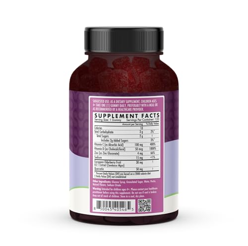 natural elderberry gummies for immune health