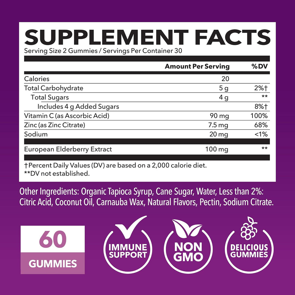 natural elderberry gummies for kids