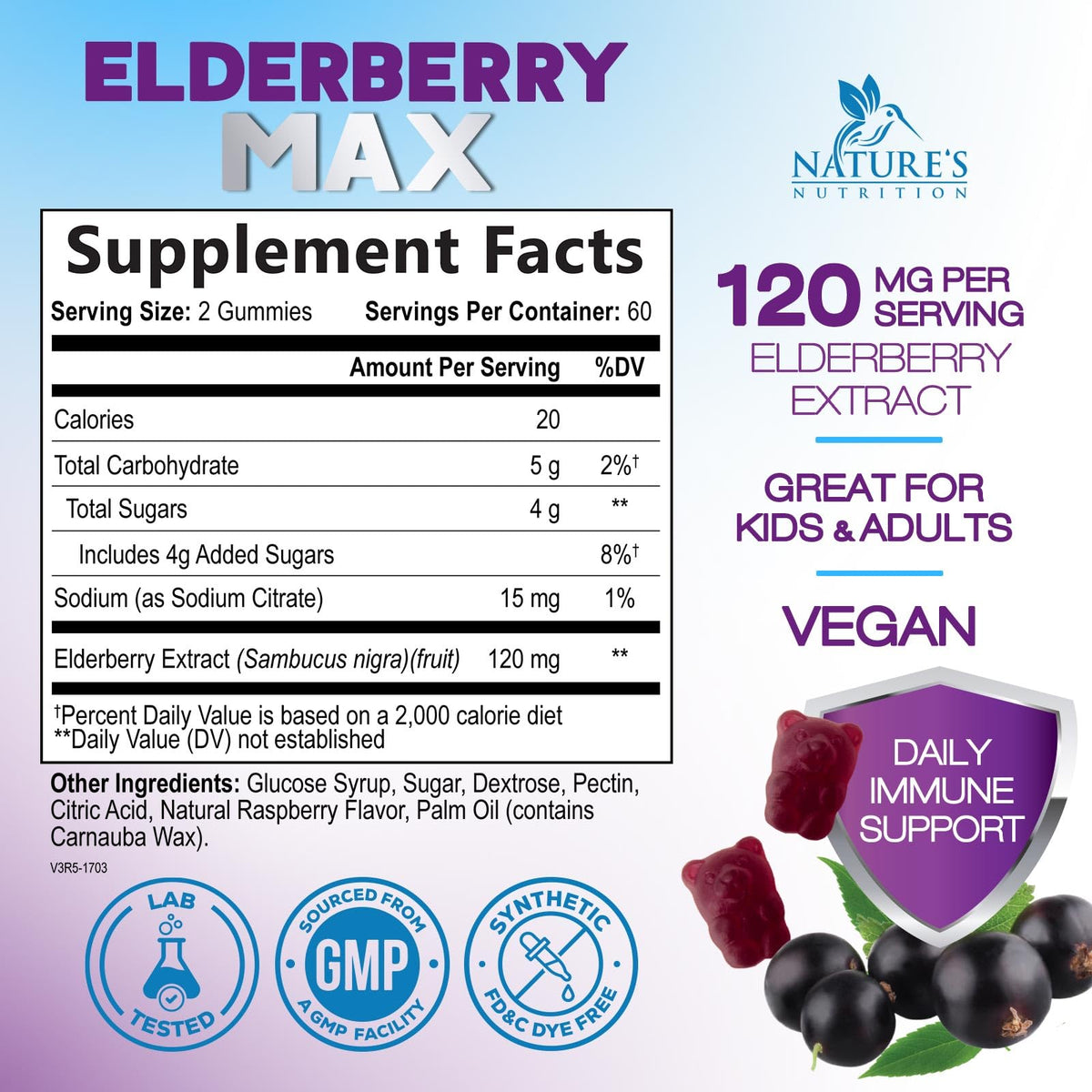 natural elderberry gummies for kids