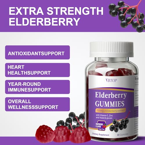 Natural elderberry gummies for wellness