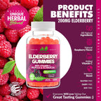 Natural elderberry gummies for wellness