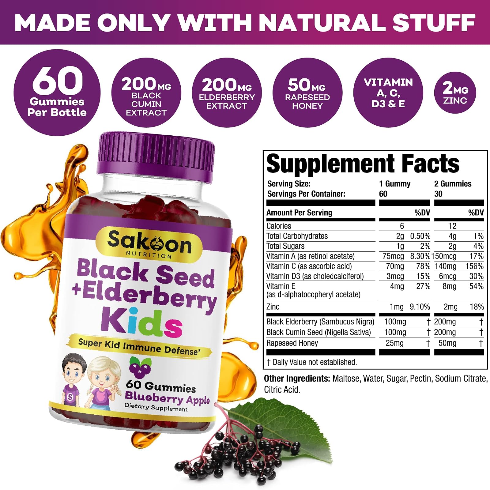 natural elderberry gummies for wellness