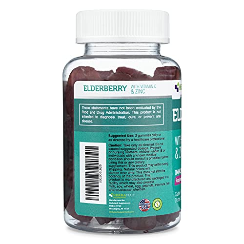 Natural elderberry gummies for wellness