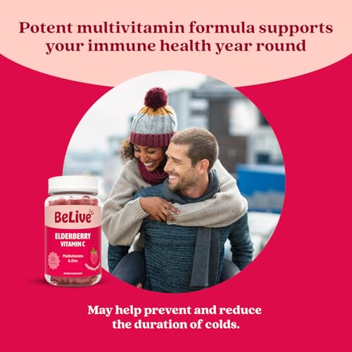 Natural elderberry gummies for winter wellness