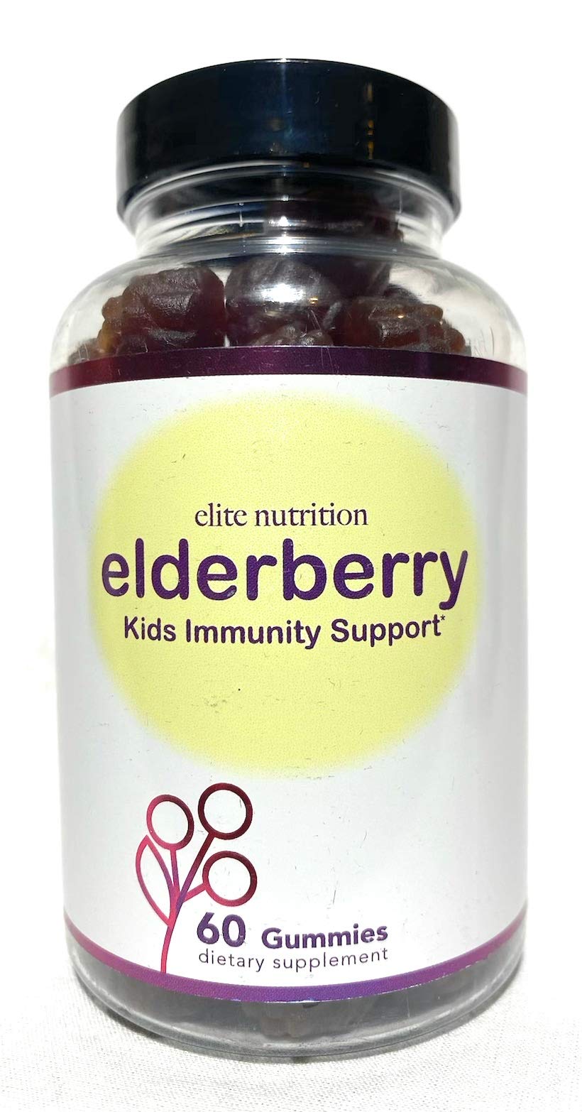 Natural elderberry gummies with vitamin C