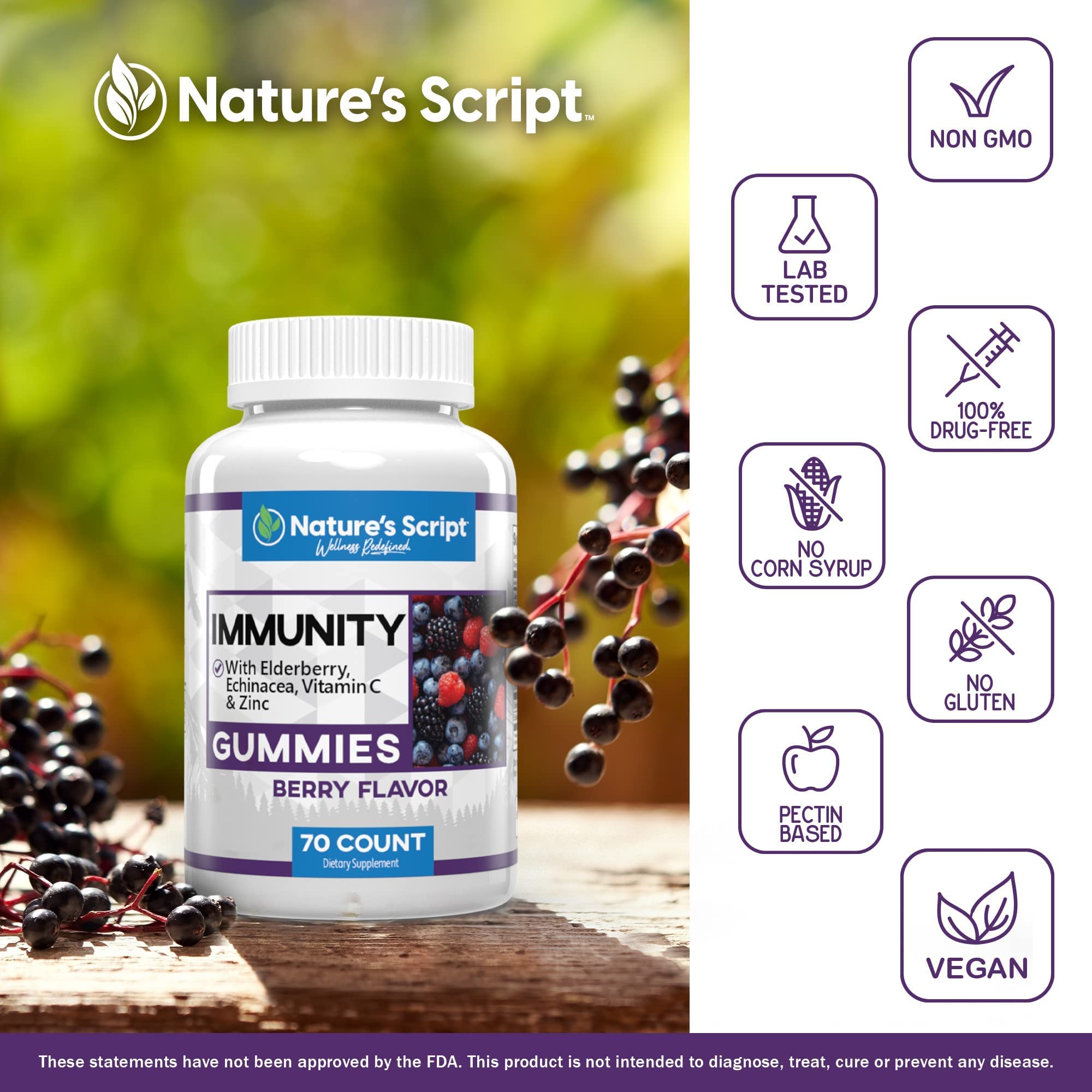 natural elderberry gummies with zinc
