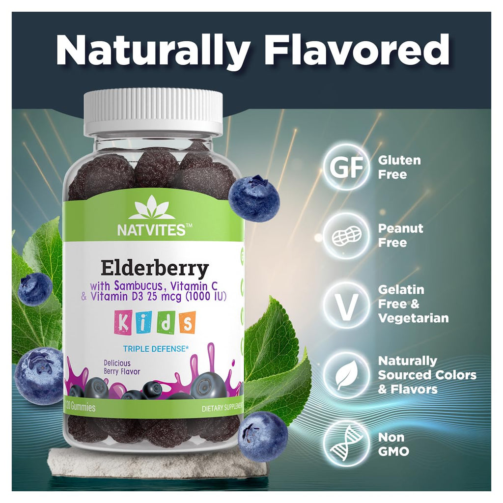natural elderberry gummy vitamins for children