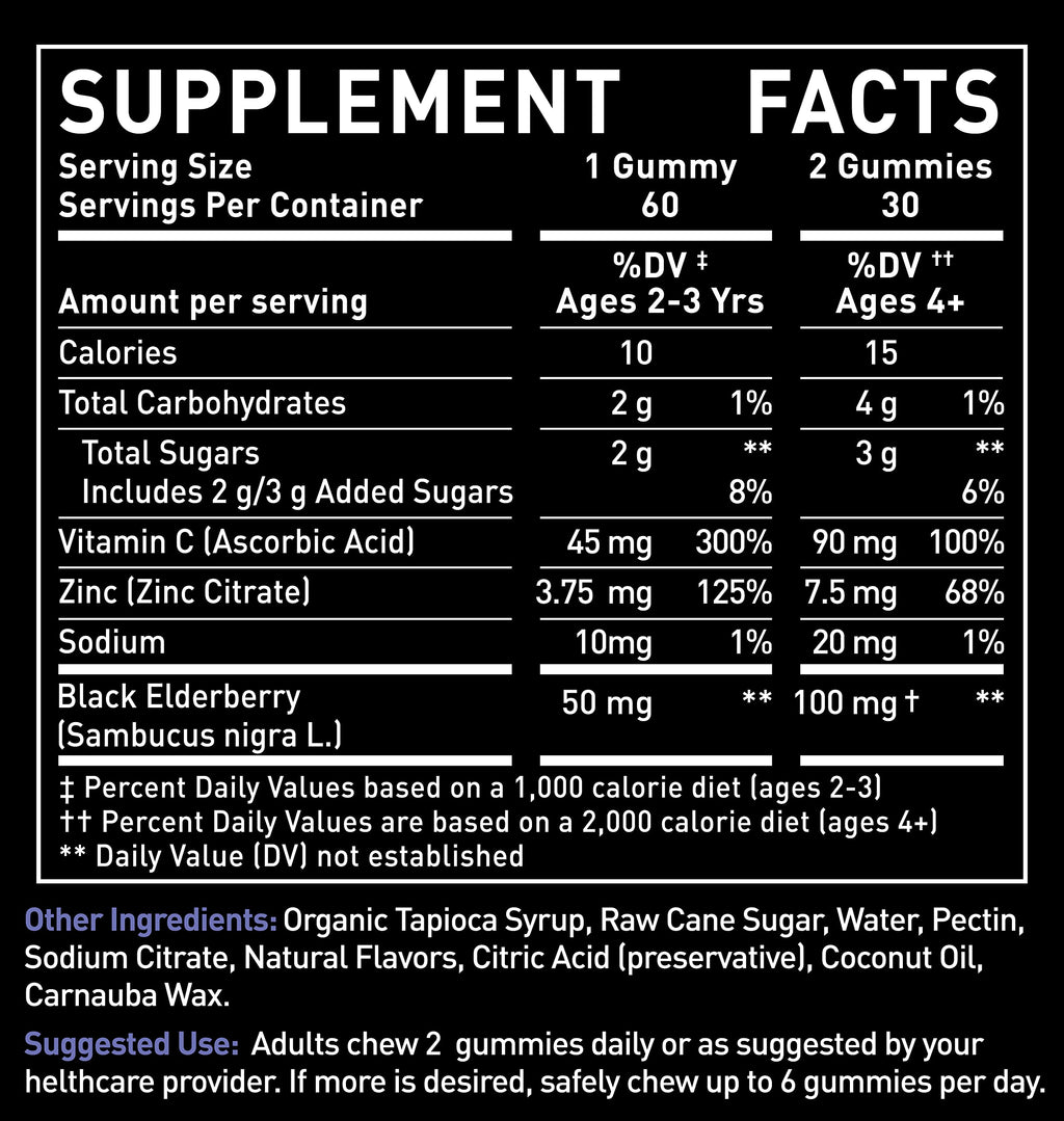 natural elderberry gummy vitamins