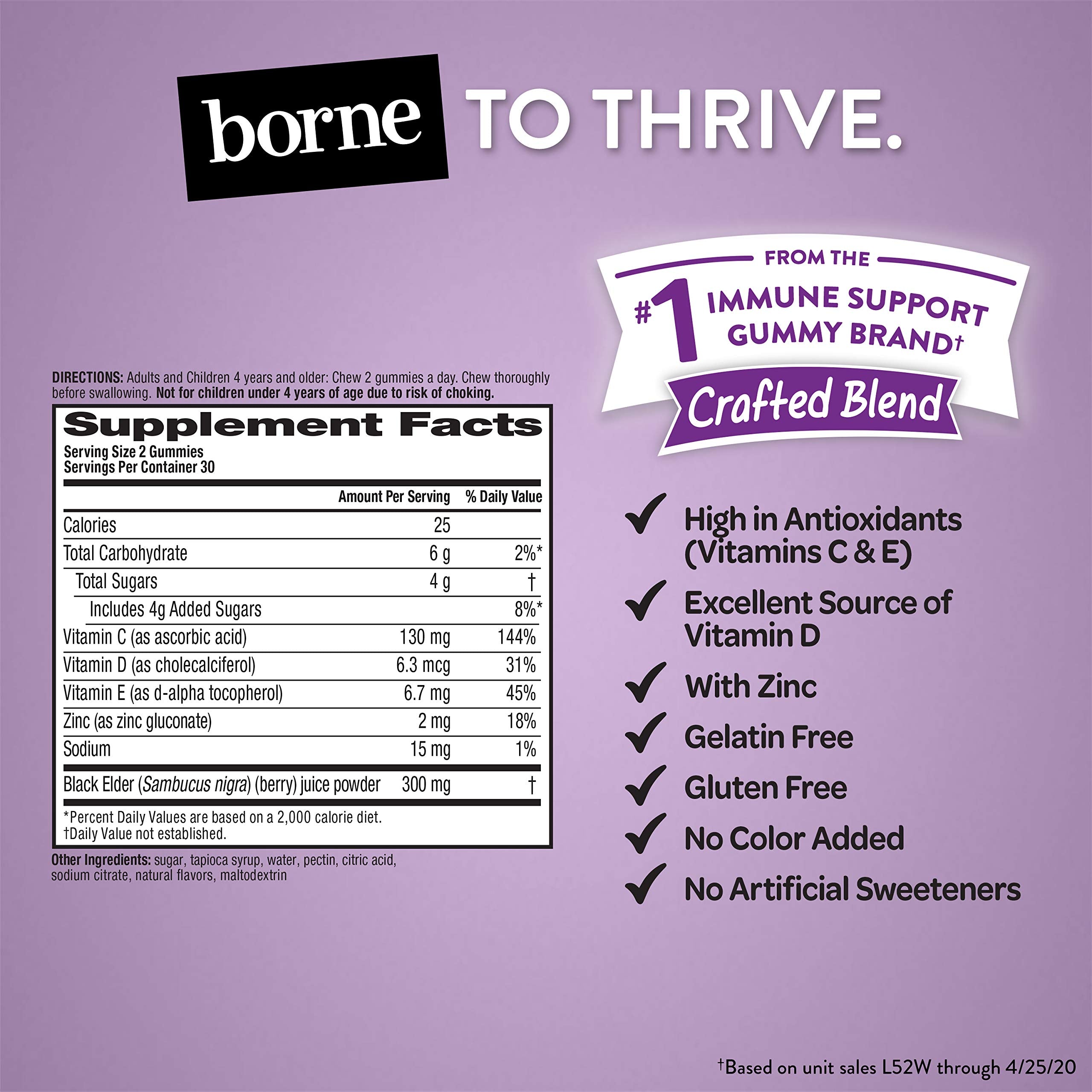 natural elderberry immune boosting gummies
