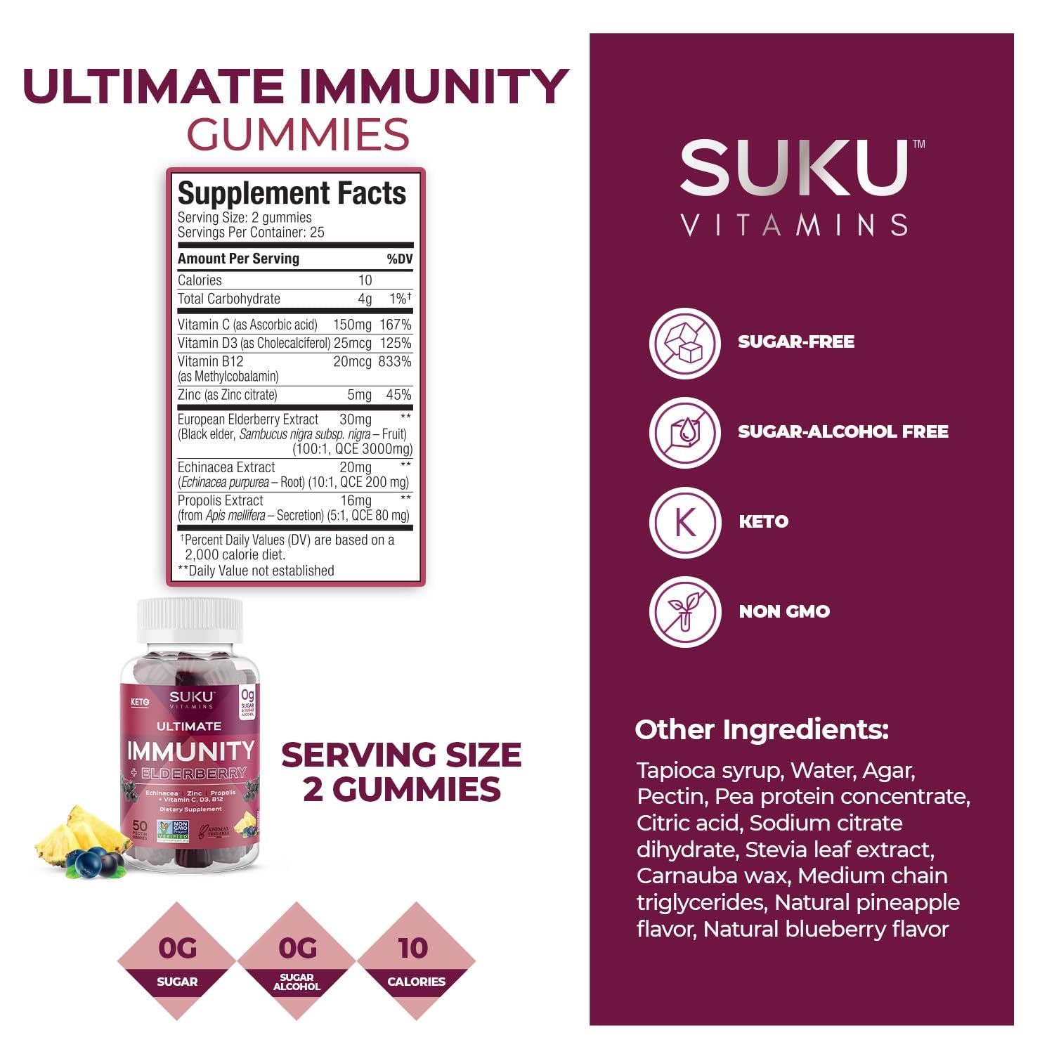 natural elderberry immune boosting gummies