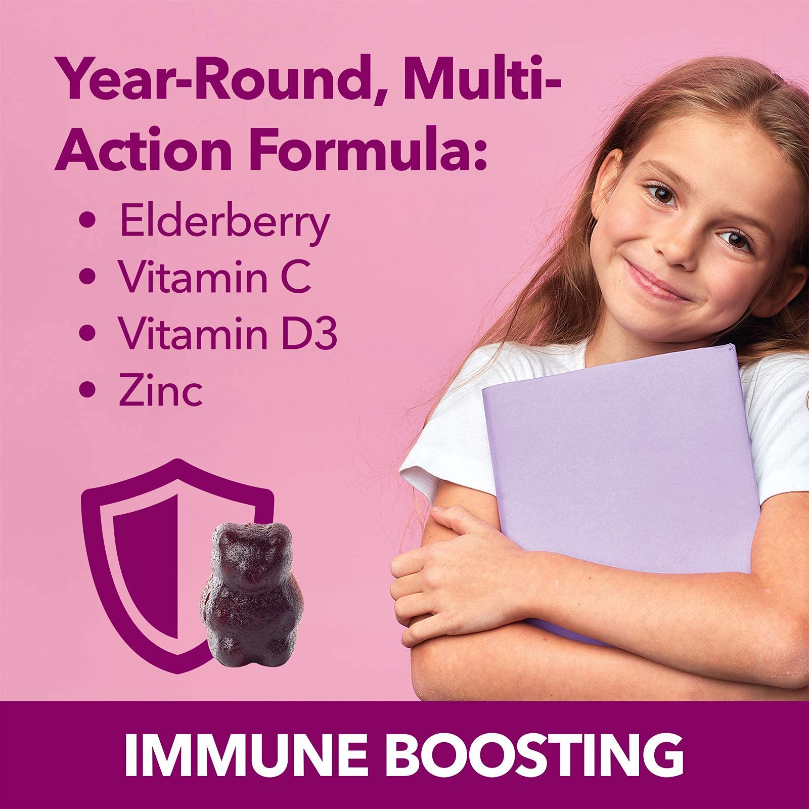 natural elderberry immune support gummies