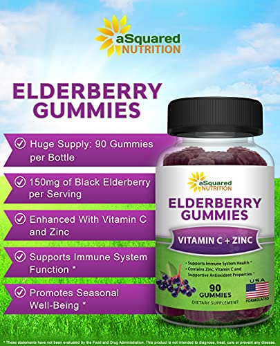 natural elderberry immune support gummies