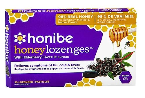 natural elderberry lozenges with honey