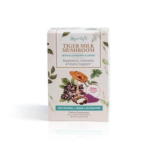 Natural elderberry mushroom supplement
