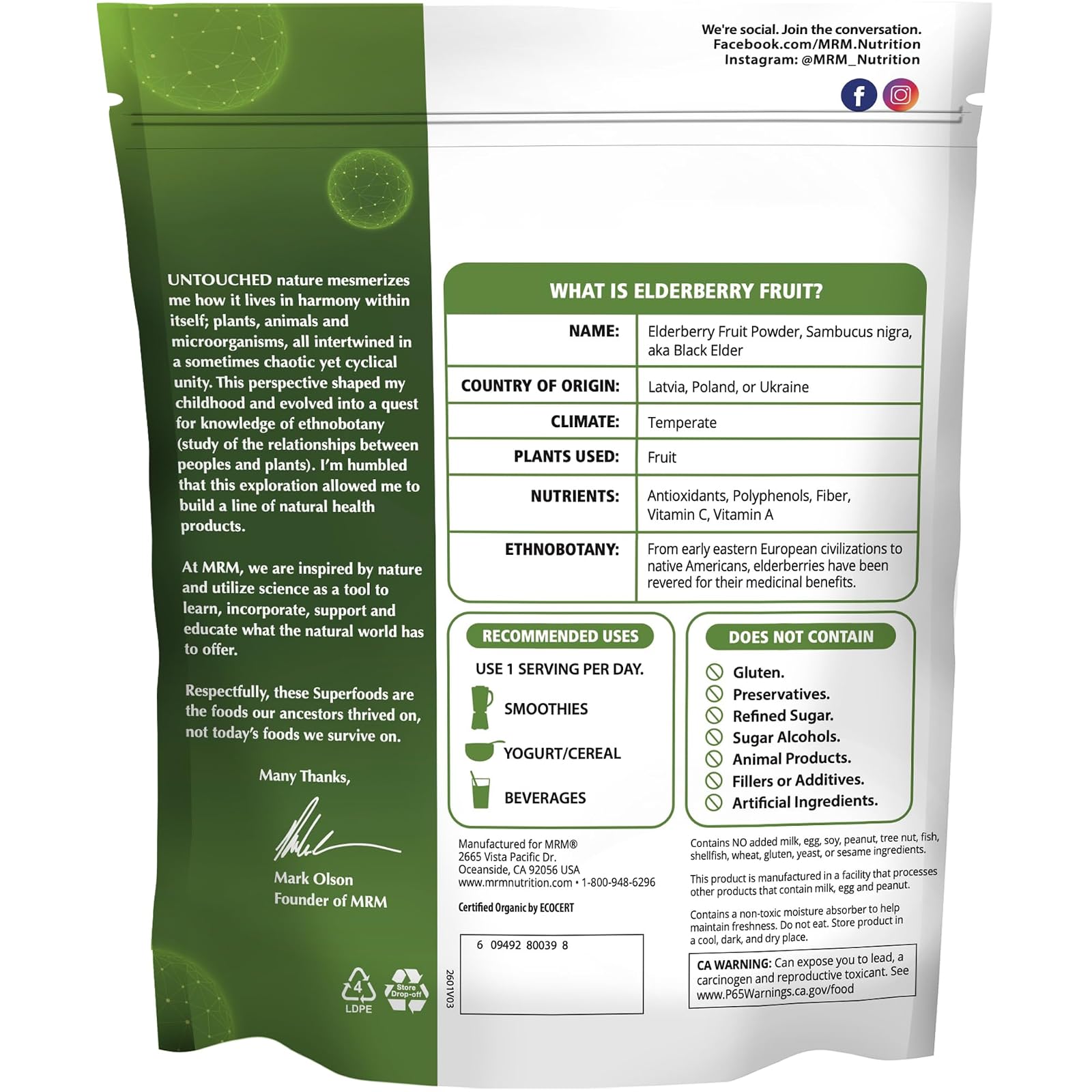 natural elderberry powder for immune support