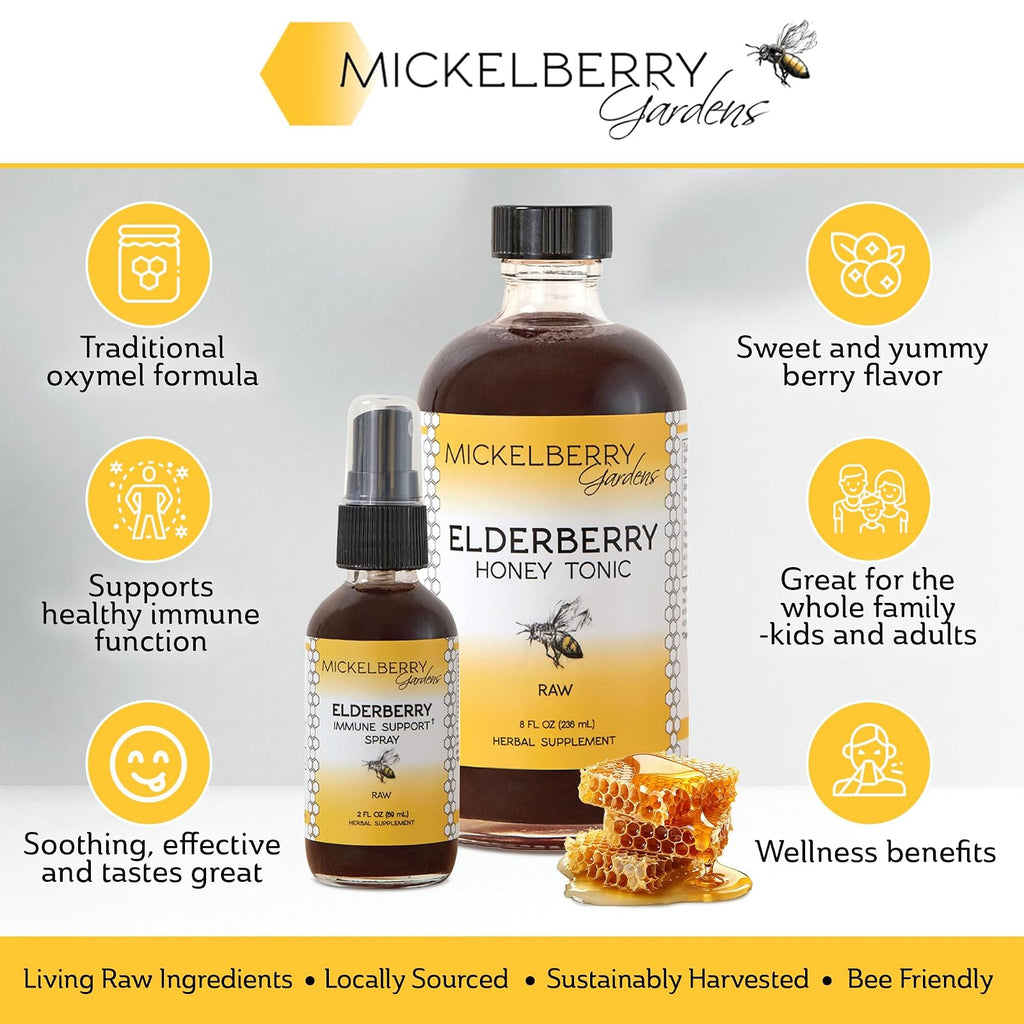 natural elderberry propolis throat spray