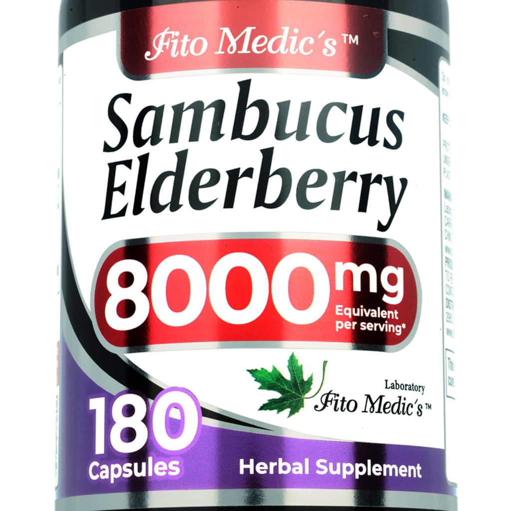 natural elderberry supplement capsules