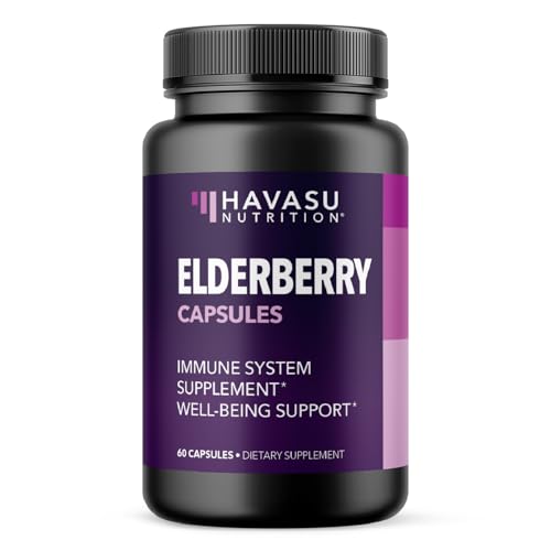 Natural elderberry supplement for adults