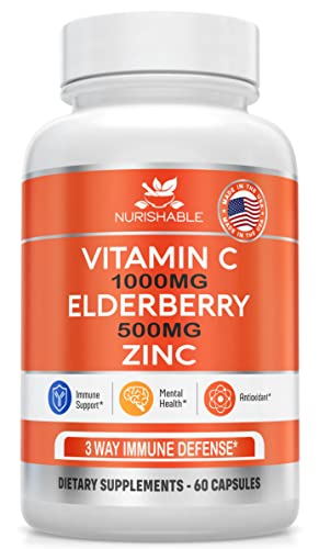 Natural elderberry supplement for adults
