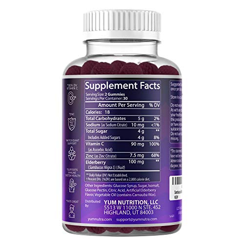 Natural elderberry supplement for adults