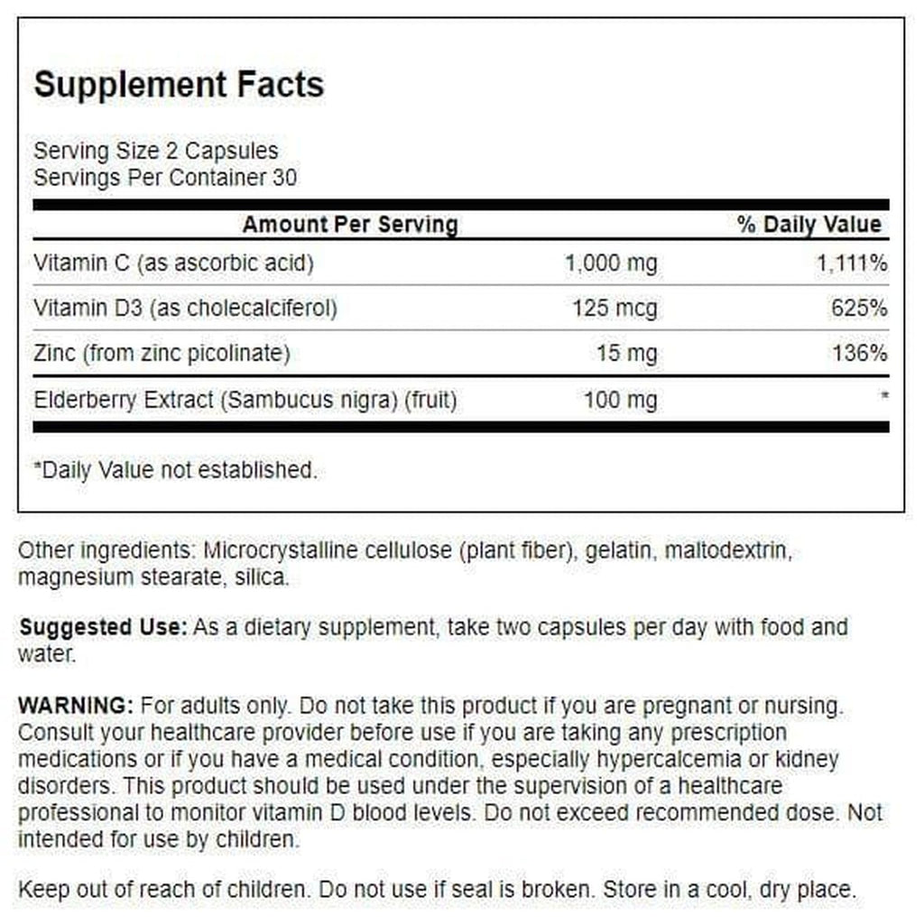 natural elderberry supplement for adults