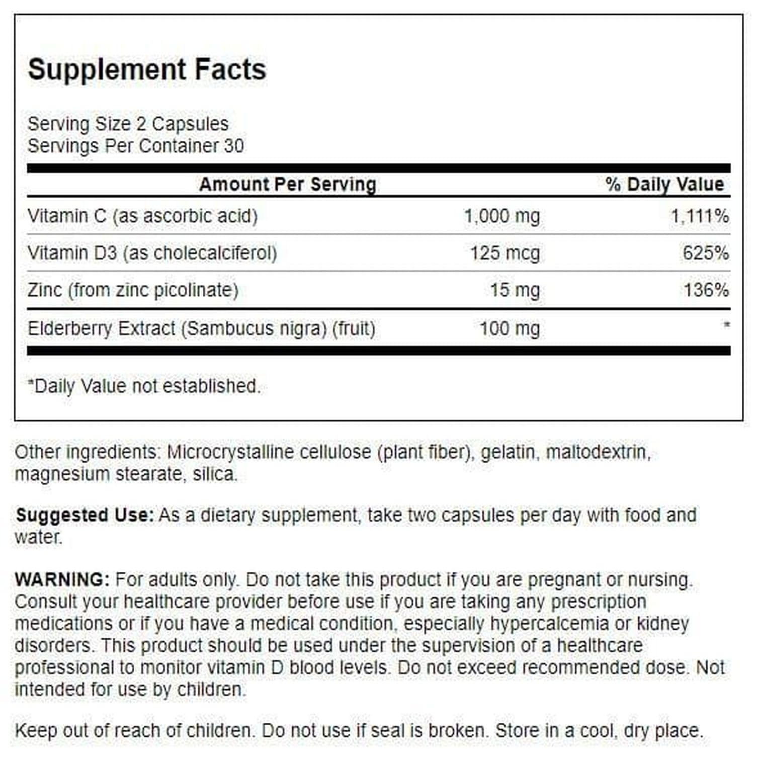 natural elderberry supplement for adults