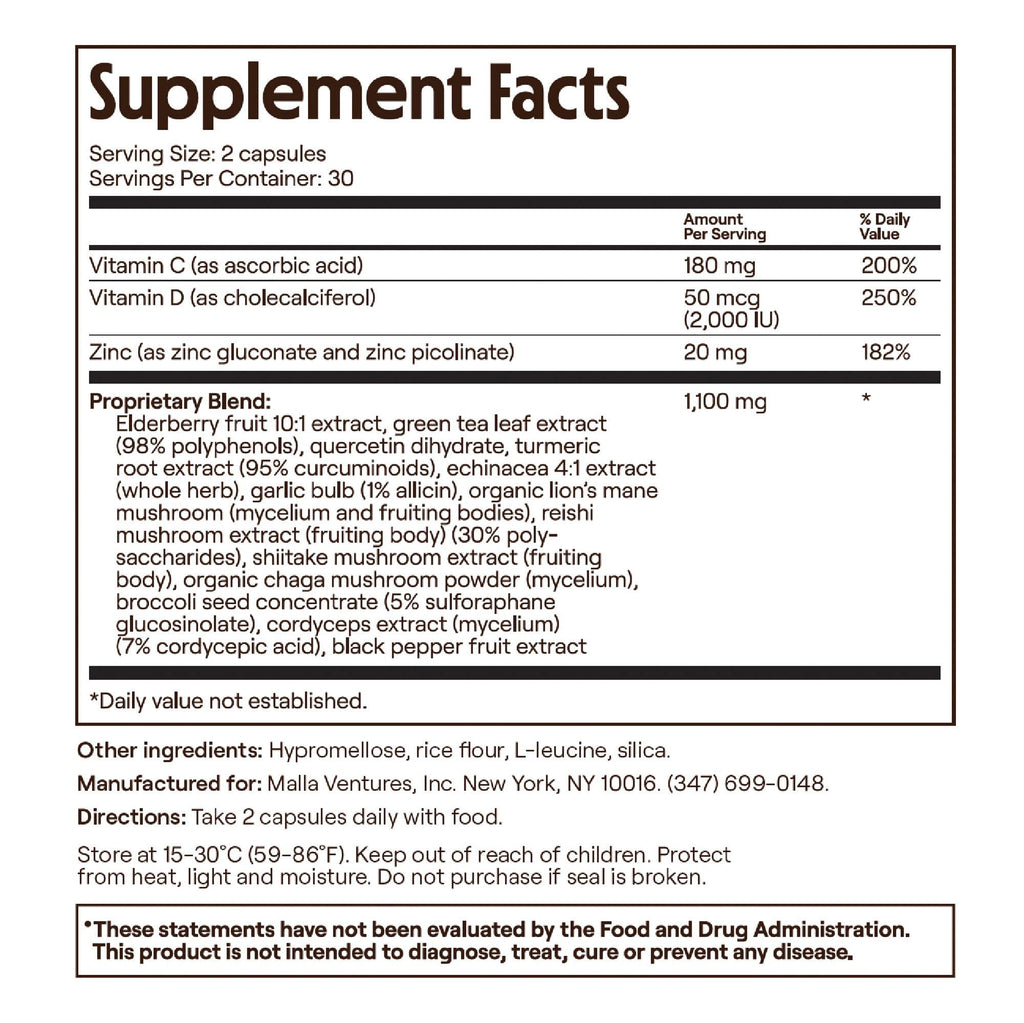 Natural elderberry supplement for health