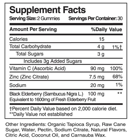 natural elderberry supplement for health