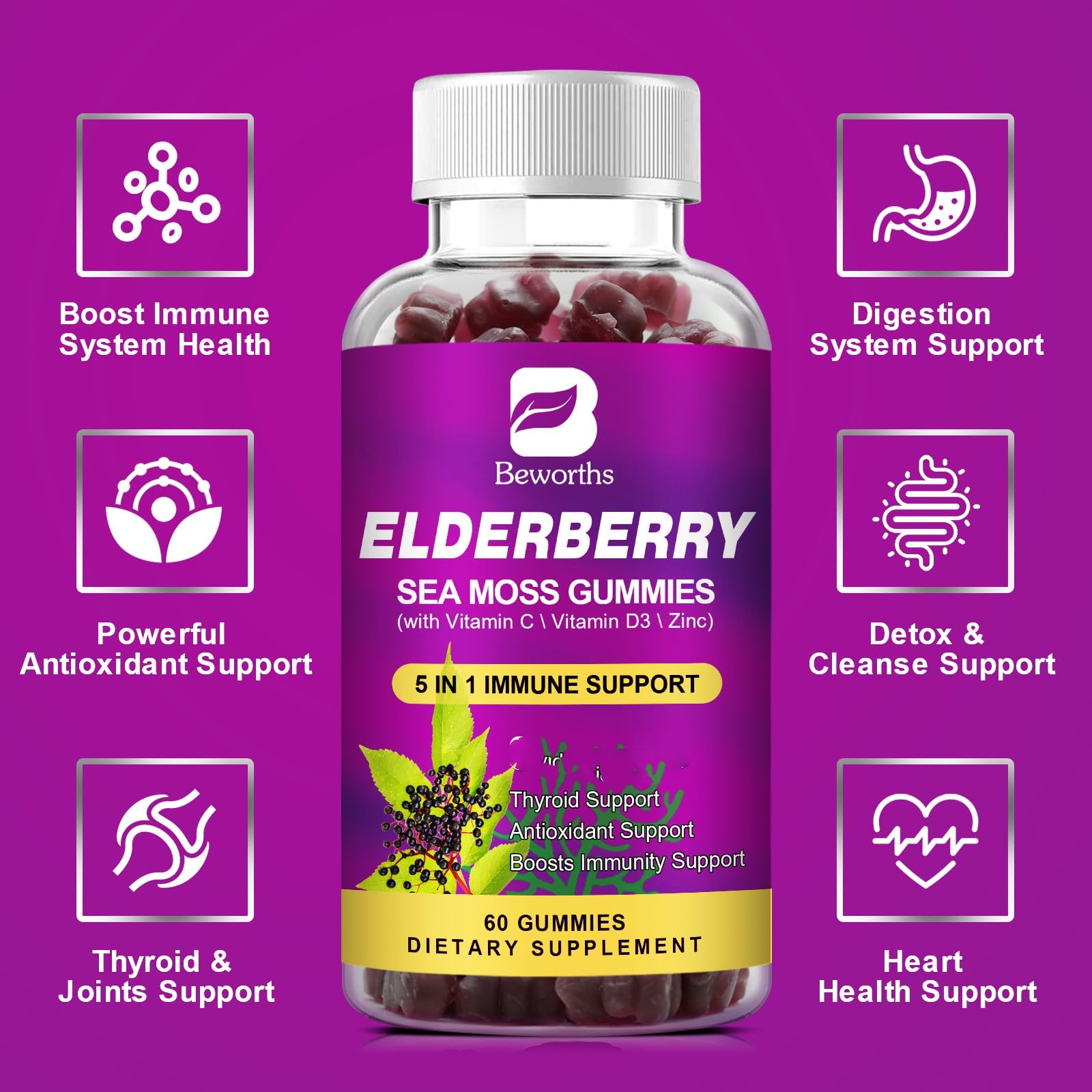 natural elderberry supplement for health