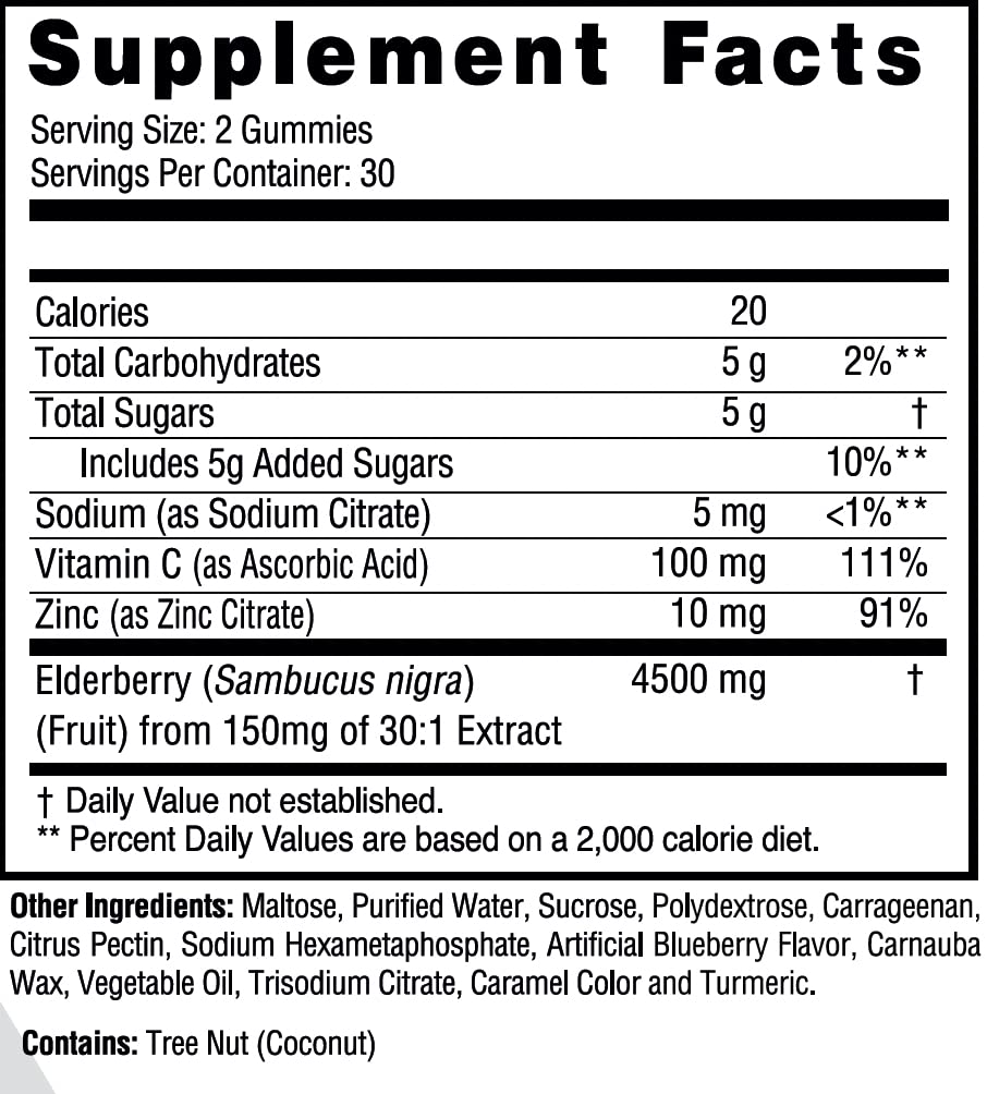 natural elderberry supplement for health