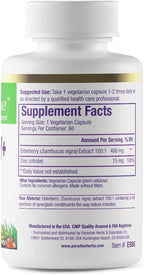 Natural elderberry supplement for immunity
