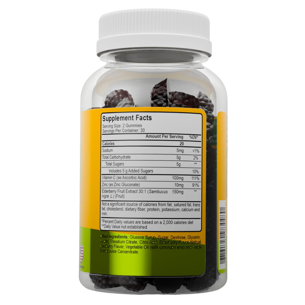 Natural elderberry supplement for wellness