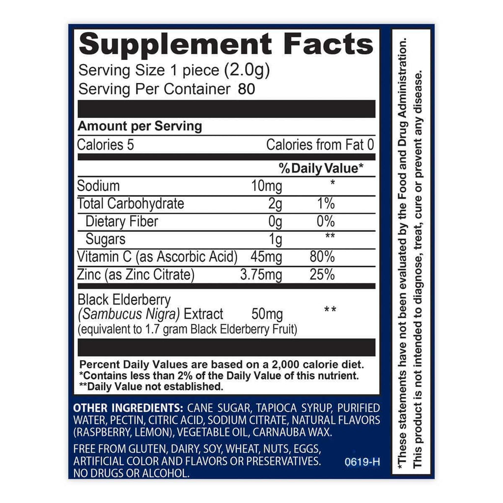 Natural elderberry supplement for wellness