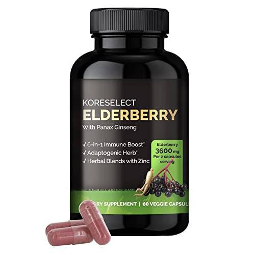 Natural elderberry supplement for wellness