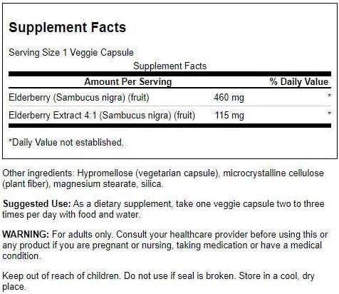 Natural elderberry supplement for wellness