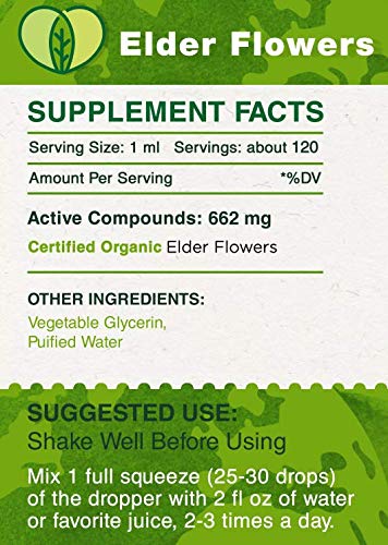 natural elderberry supplement with dropper