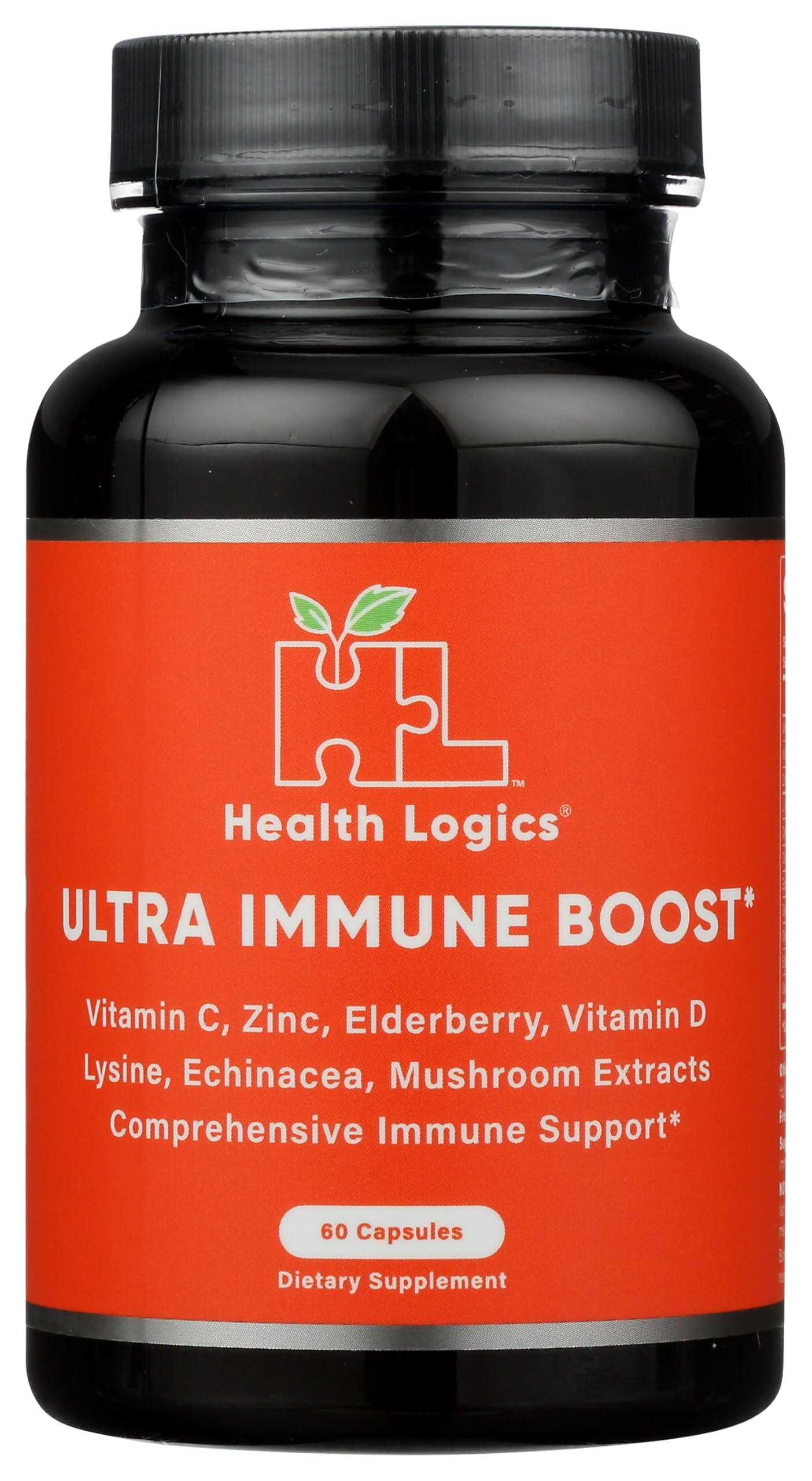 Natural elderberry supplement with vitamins