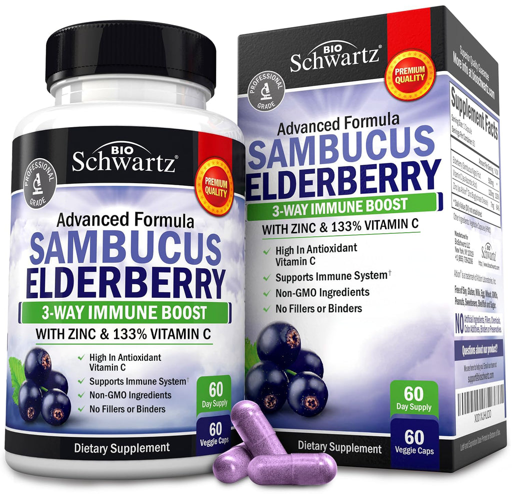 natural elderberry supplement with zinc
