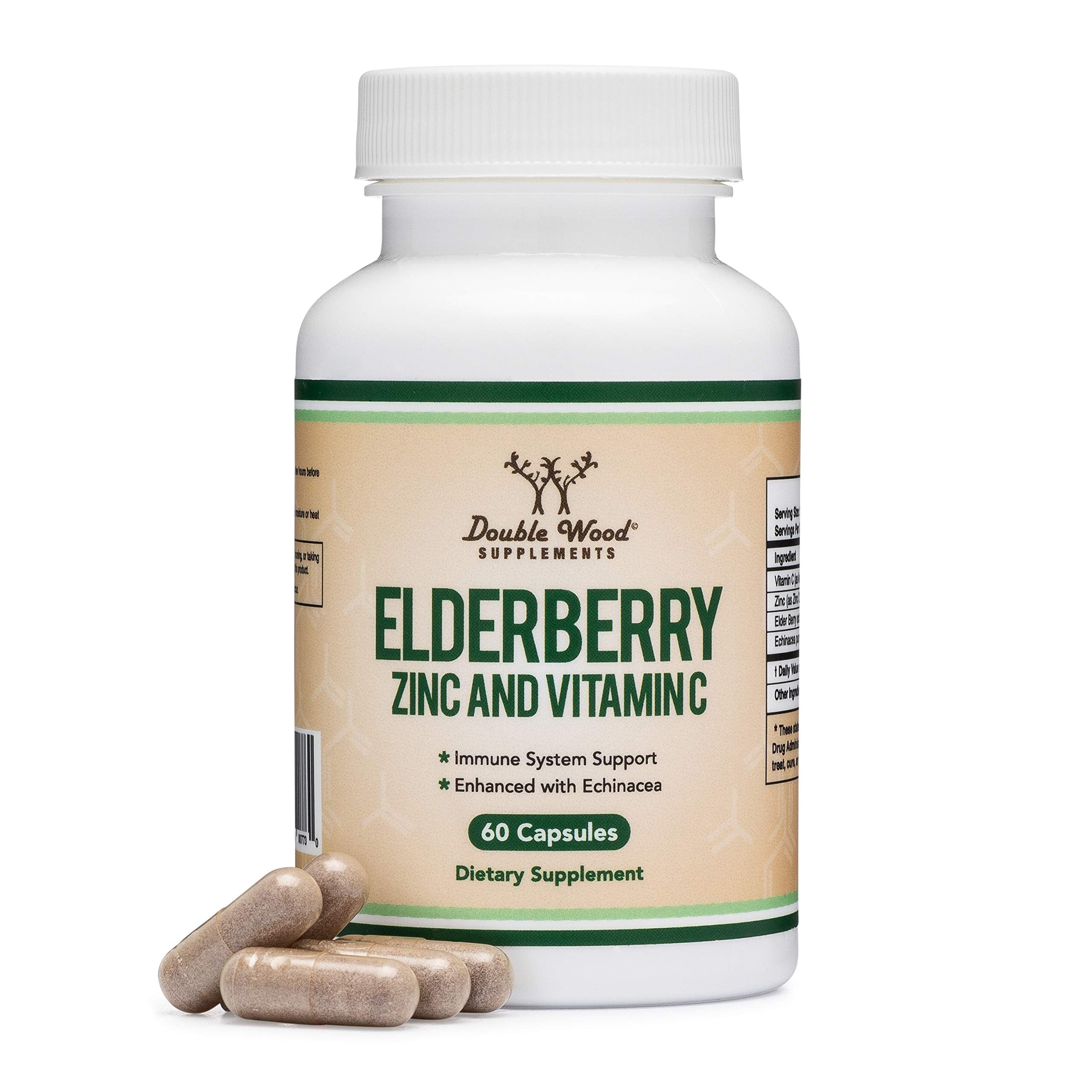 Natural elderberry supplement with zinc