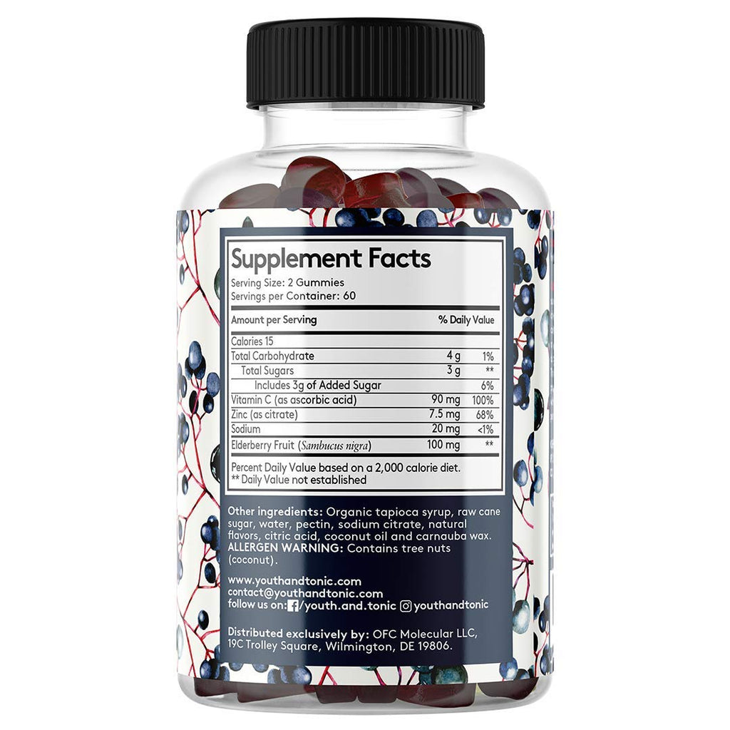 natural elderberry supplement with zinc